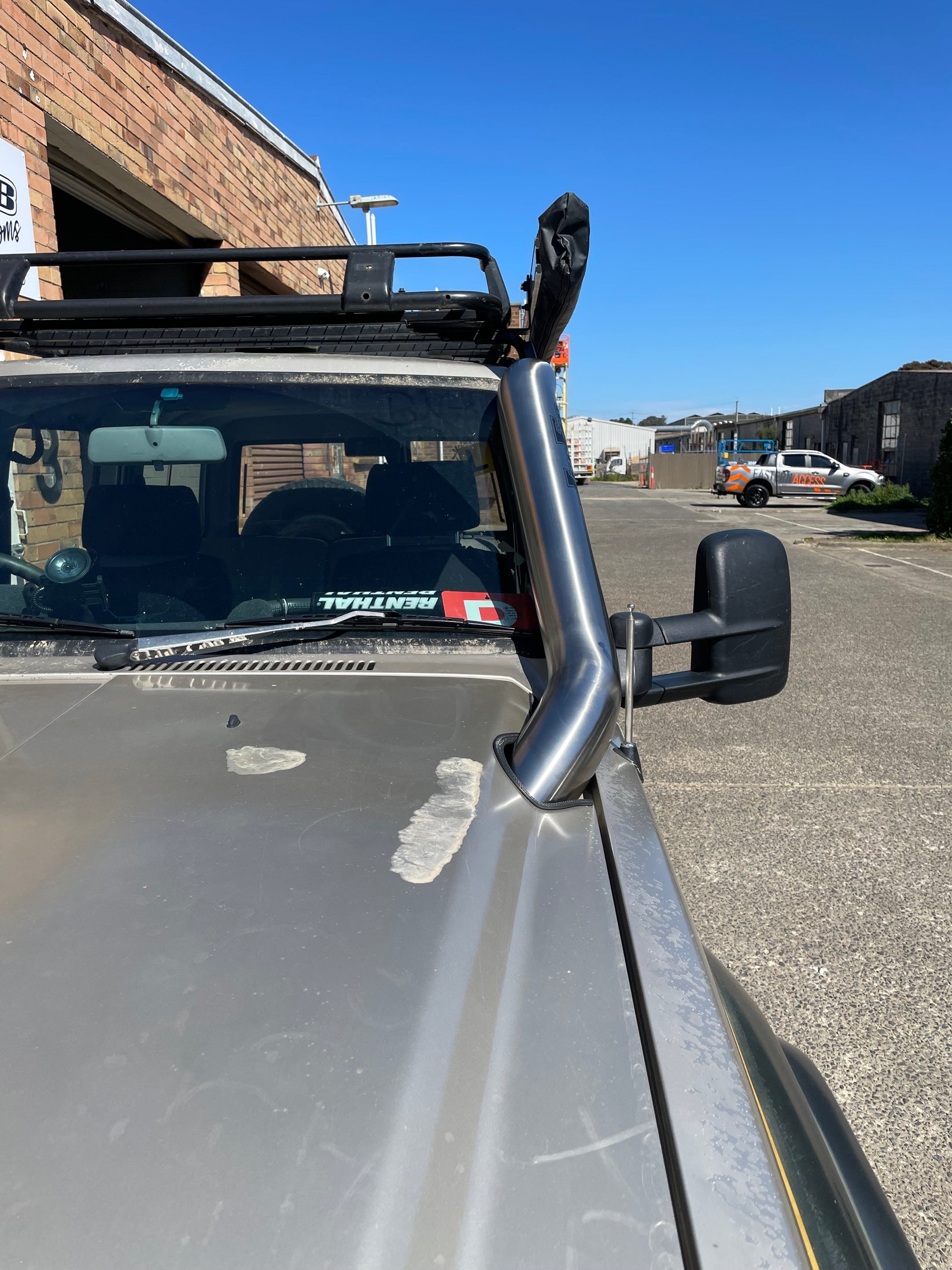 Nissan GQ Patrol Bonnet Entry 4" Stainless Snorkel – JefFab Customs