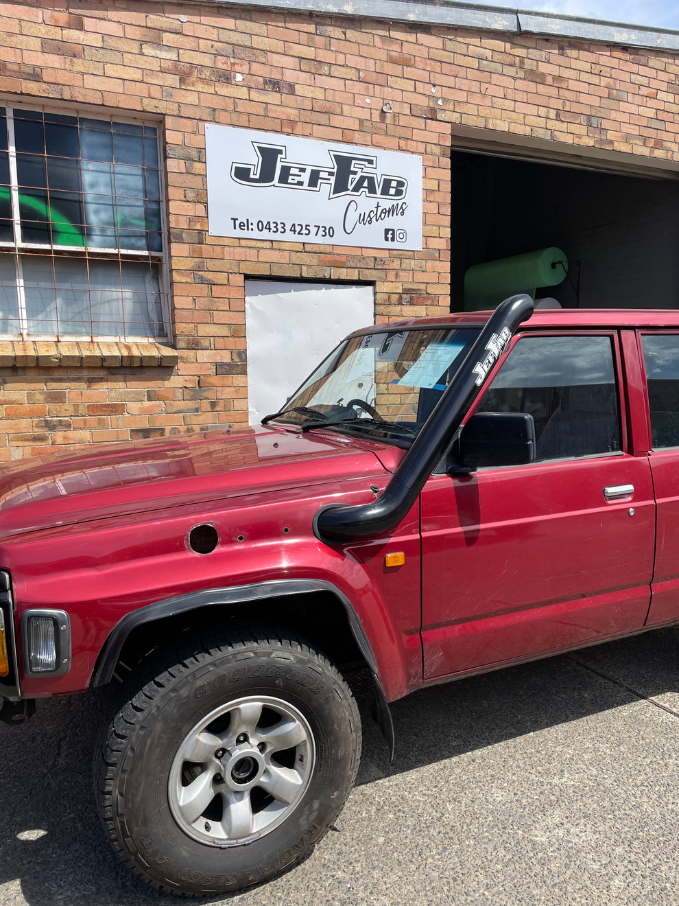 Nissan GQ Patrol 4" Short-Guard Entry Stainless Snorkel – JefFab Customs