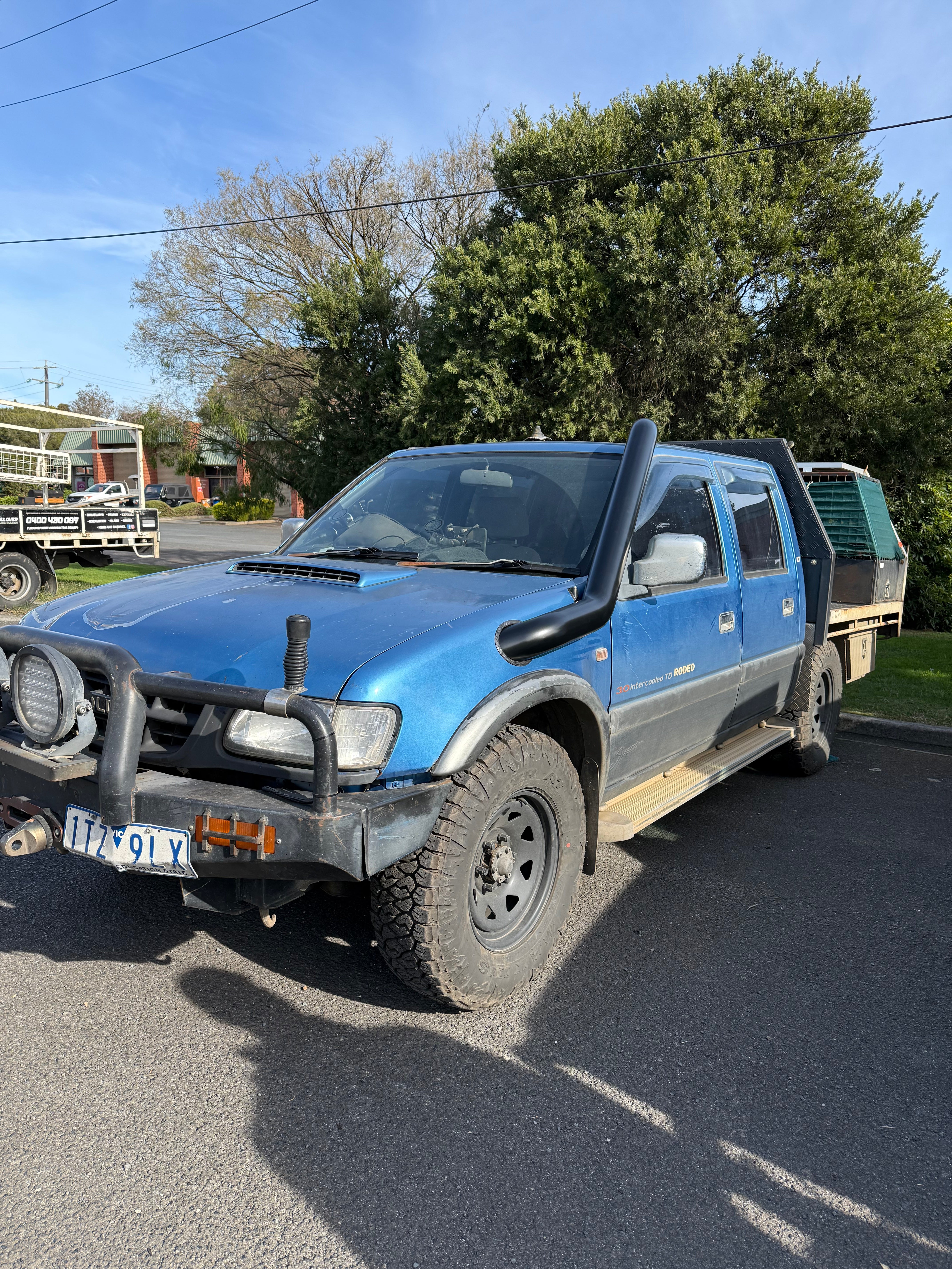 Holden TF Rodeo 4" Mid-Entry Snorkel – JefFab Customs